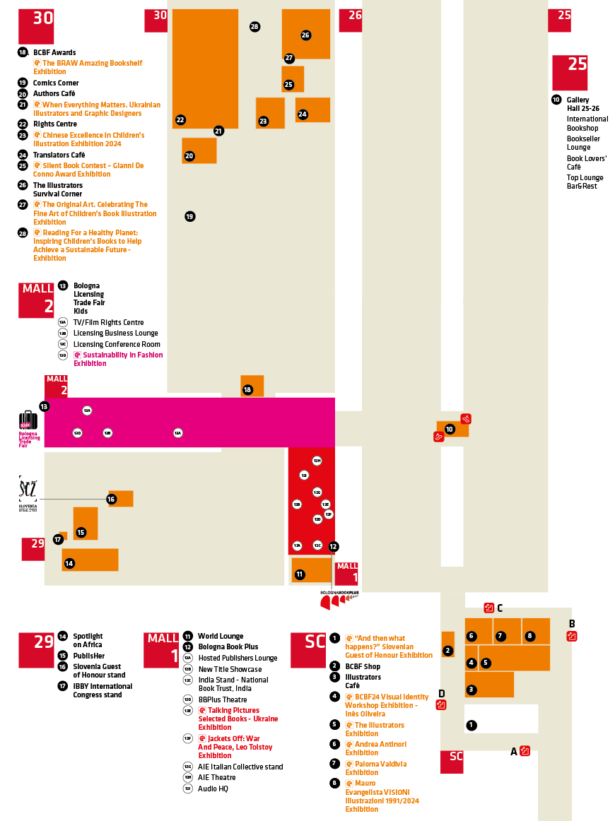 Map of exhibition centre